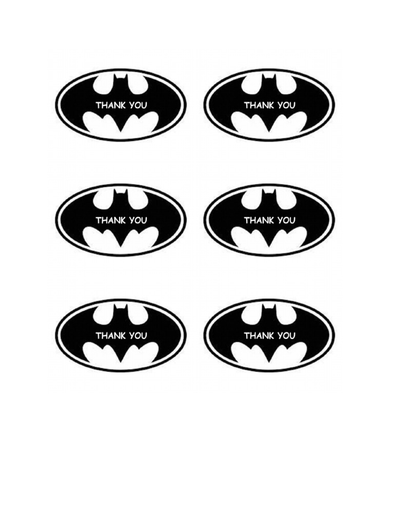 Thank You Sticker Batman | PDF