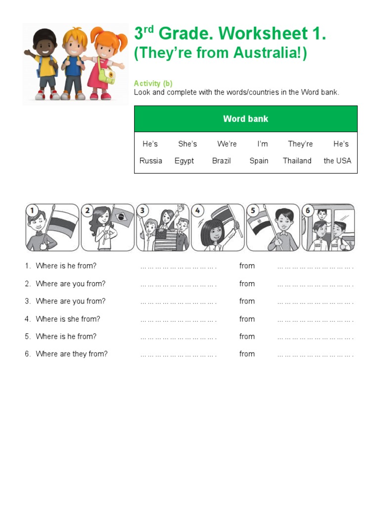 3rd Grade Worksheet 1b | PDF