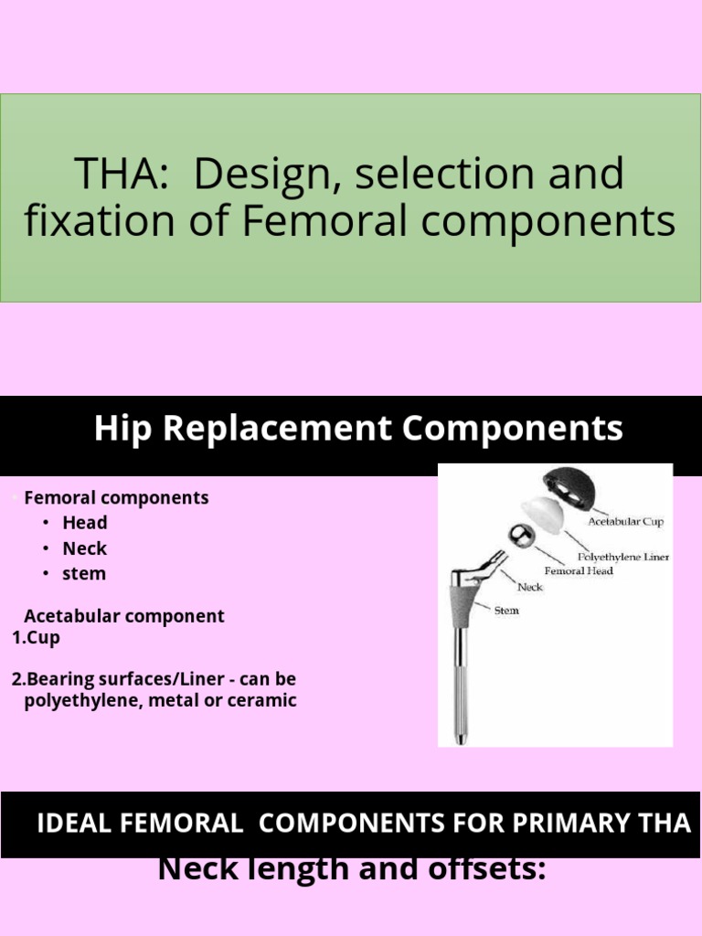THR Femoral Component | PDF