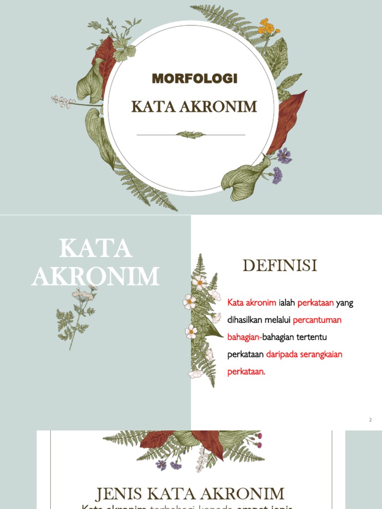 Morfologi-Kata Akronim | PDF