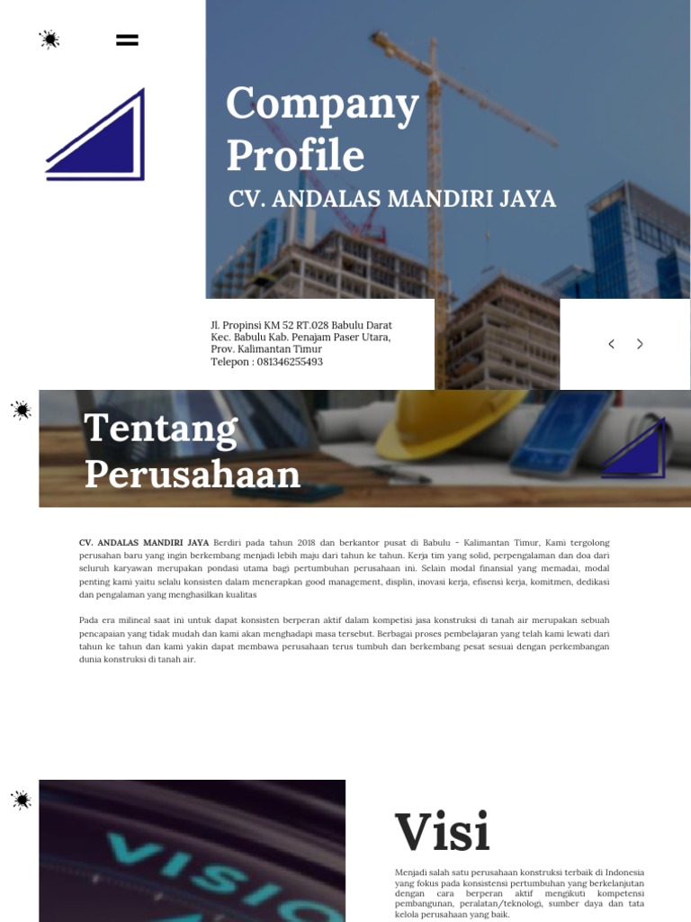 Comp Profile CV Andalas Mandiri Jaya | PDF