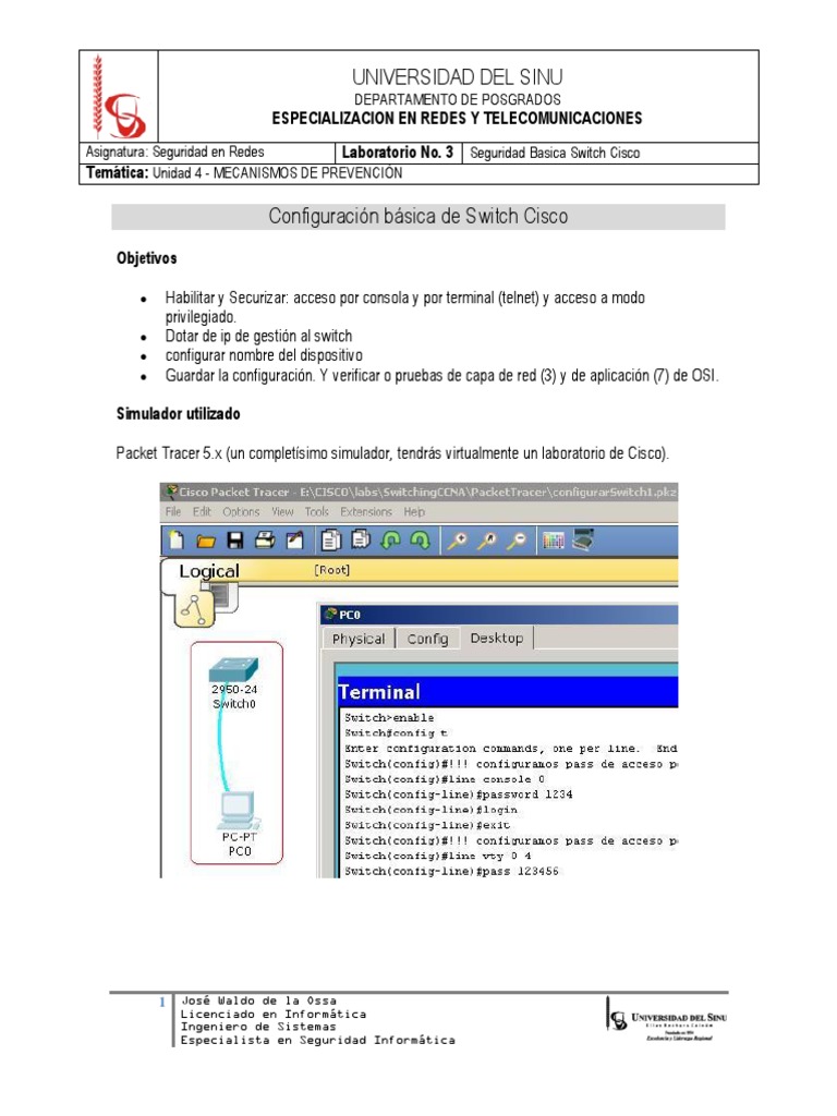 6 - Configuración Básica de Switch | PDF