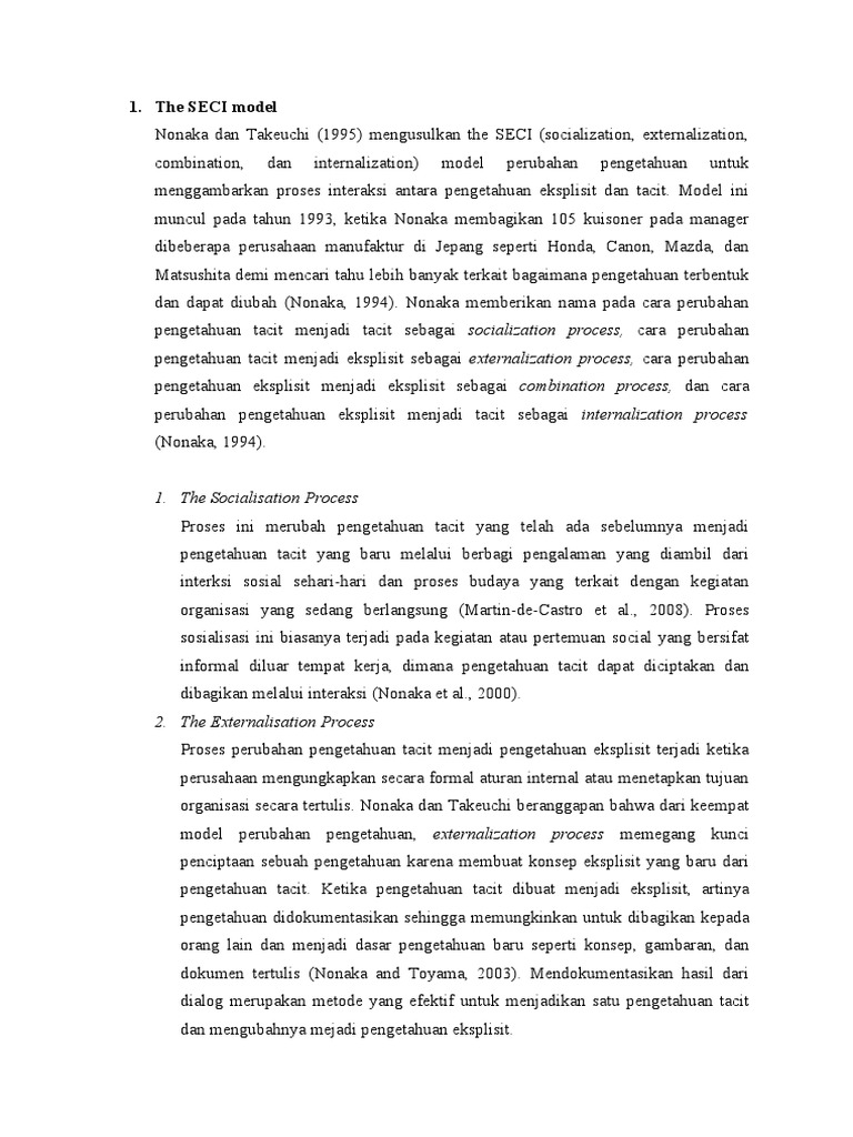 The Seci Model | PDF