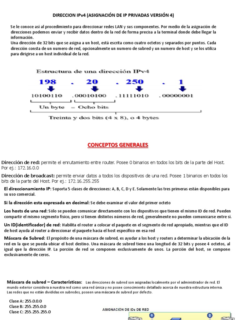 5 - Mascara de Red y Subred | PDF