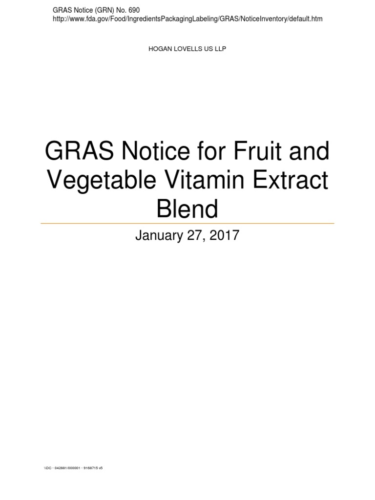 Gras Notice | PDF