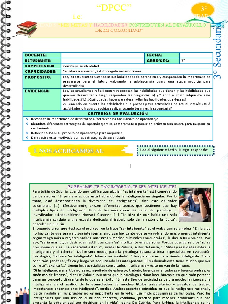 3° DPCC -ACTV.02-UNID.5 2023 | PDF