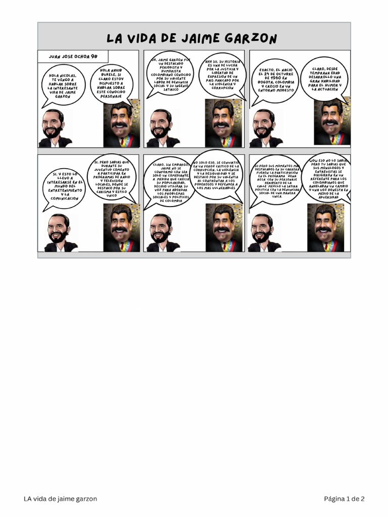 LA Vida de Jaime Garzon | PDF