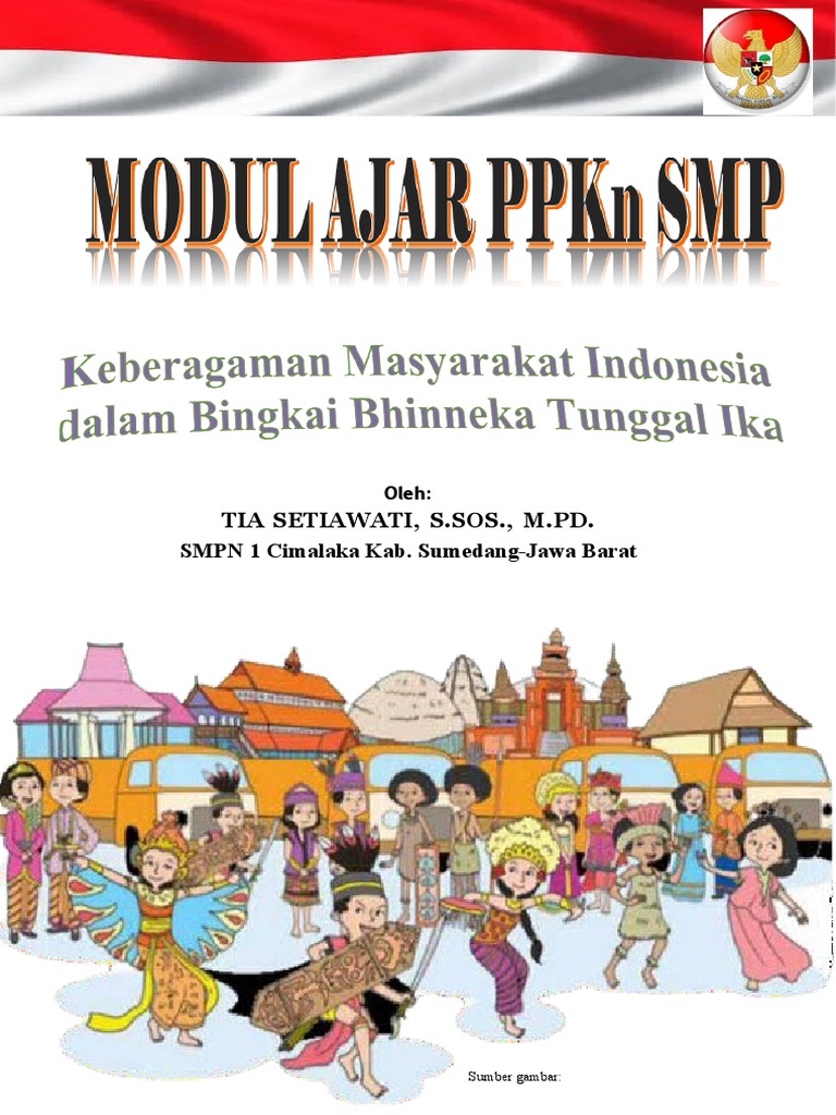 Modul Ajar PPKN - Keberagaman Masyarakat Indonesia - Fase D | PDF