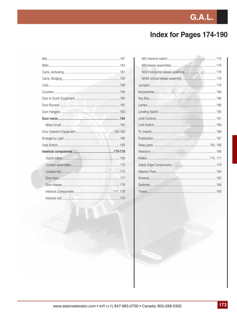 Adams Elevator Gal | PDF | Switch | Relay