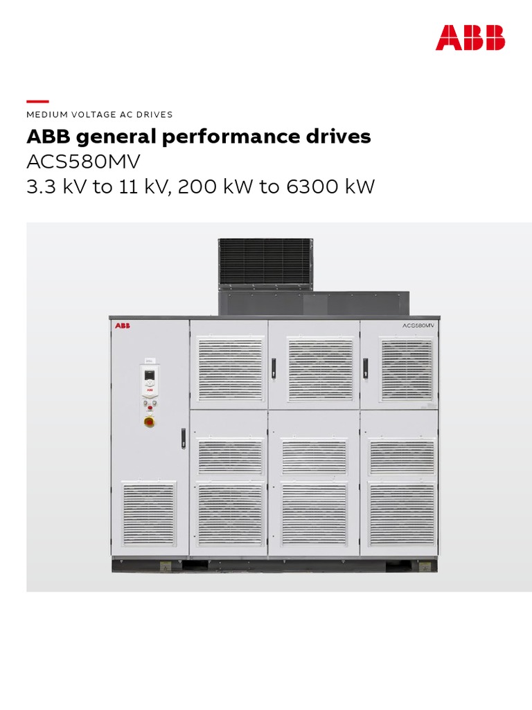 ACS580MV Catalog 3BHT490775R0001 REV E EN Lowres | PDF | Electric Motor ...