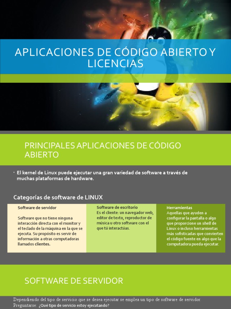 2 - Linux Clase Aplicaciones de Código Abierto y Licencias | PDF