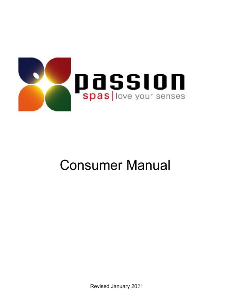Passion Spas Consumer Manual | PDF