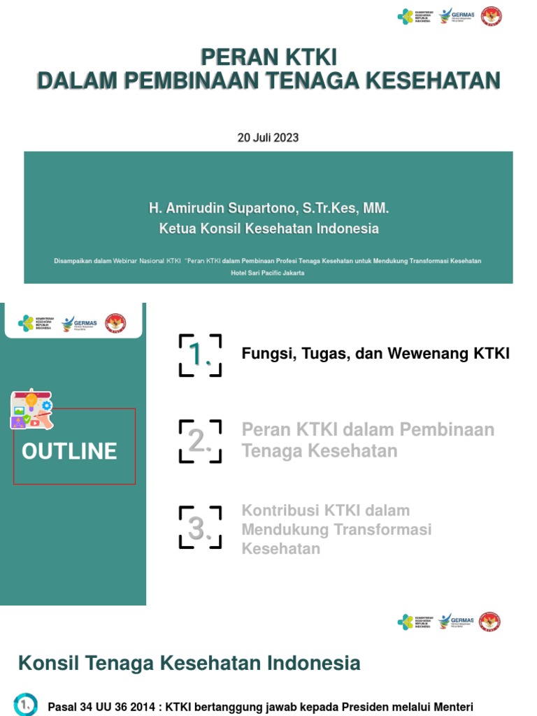 Peran KTKI Dalam Pembinaan Tenaga Kesehatan | PDF
