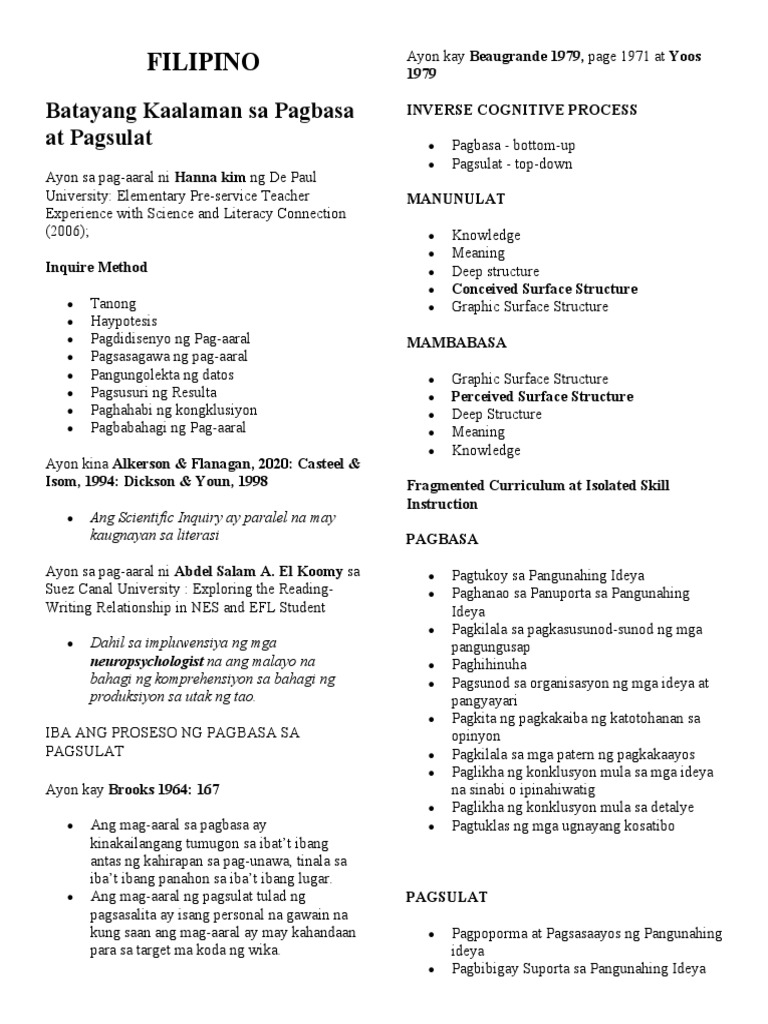 Fil Midterm Reviewer | PDF