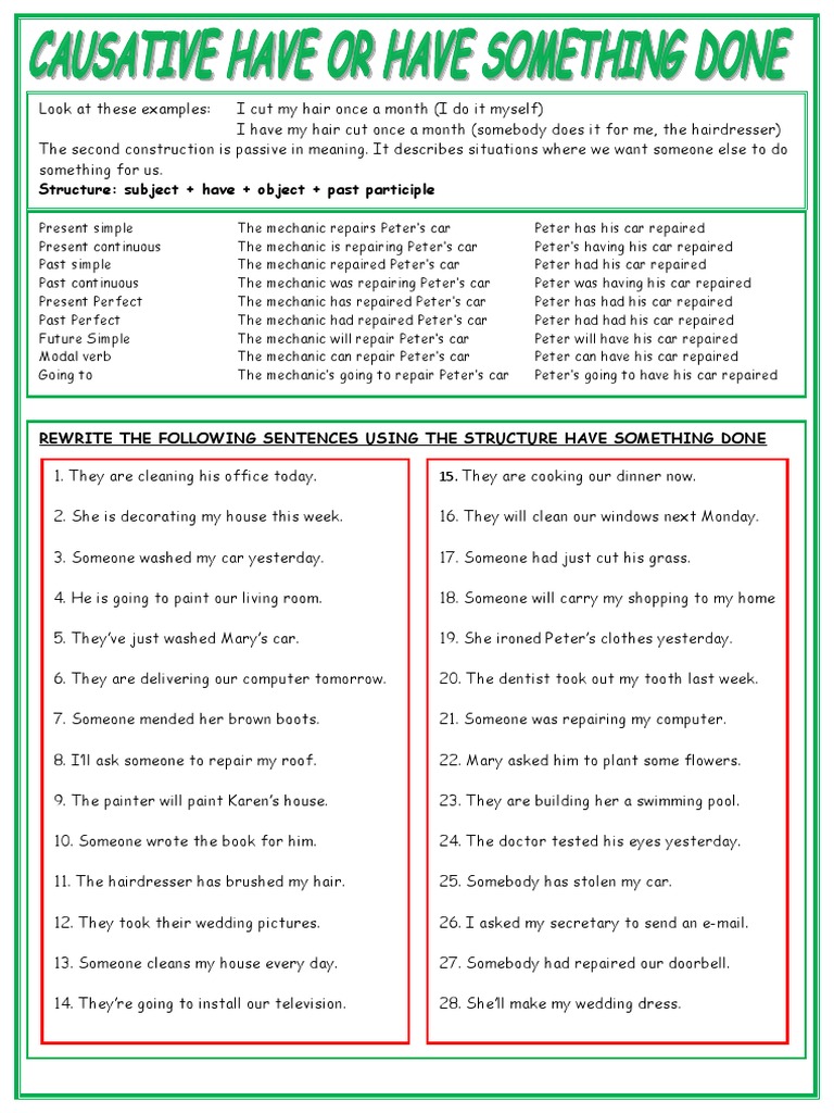 JJDLTQ Causative Have Get | PDF | Linguistics | Grammar