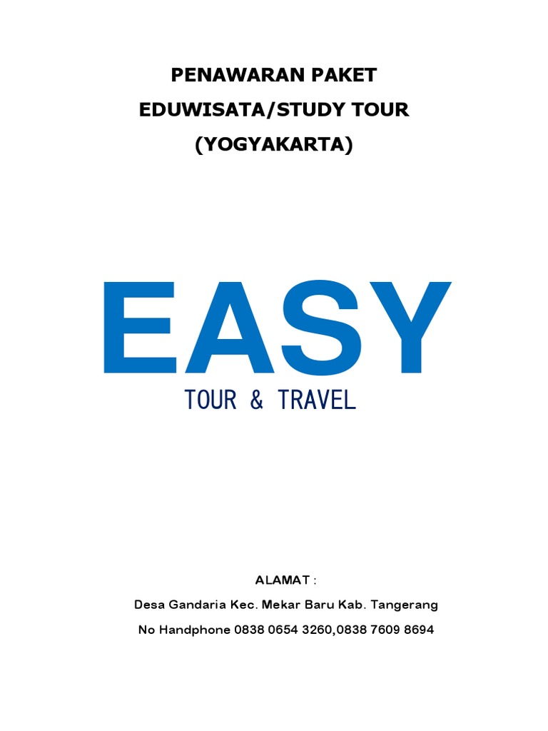 Paket Wisata Easy Tour | PDF