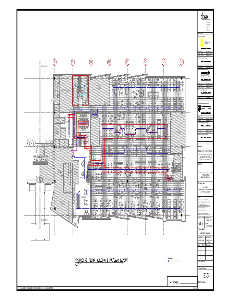 HSBC - GFB Proposed Pa System Roughing-Ins & Cabling Layout Key Plan | PDF