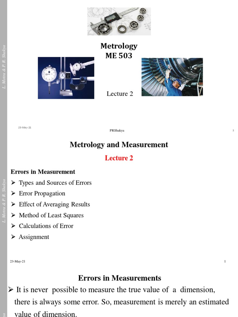 Metrology Chapter 2 | PDF | Observational Error | Accuracy And Precision