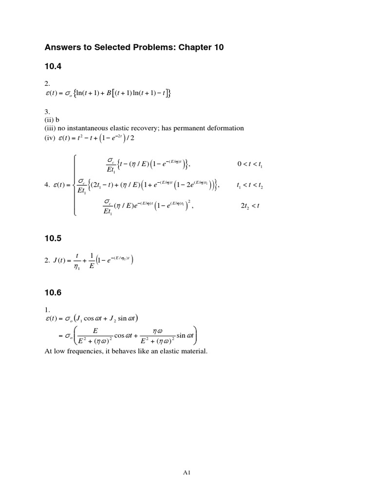 Chapter 10 Problem Solutions Explained | PDF