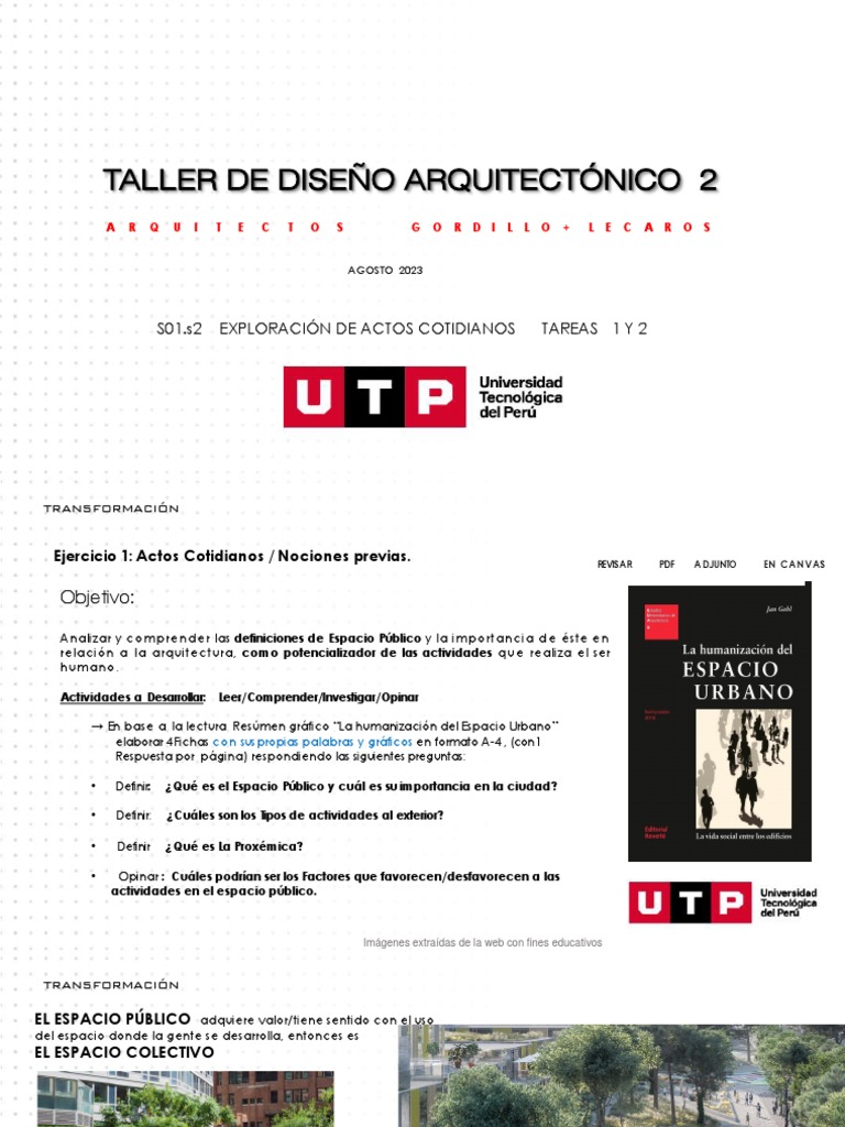 S01.s2 ACTOS COTIDIANOS TAREAS 1-2 | PDF | Infografia