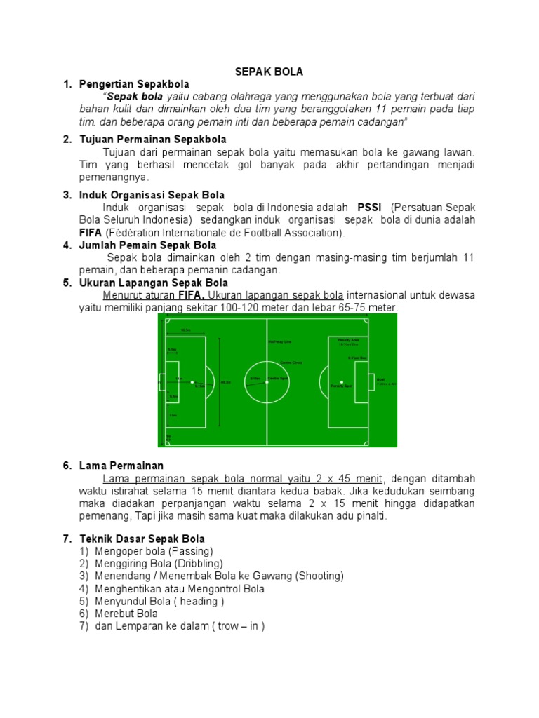 Materi Sepak Bola | PDF