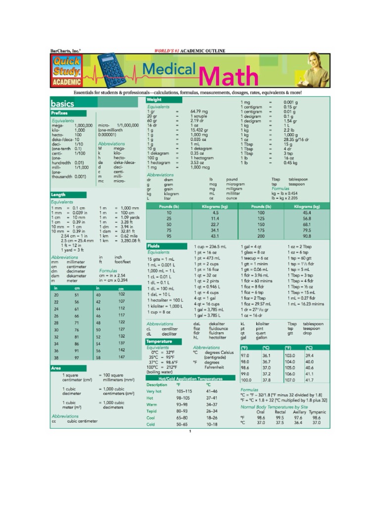 Medical Math | PDF