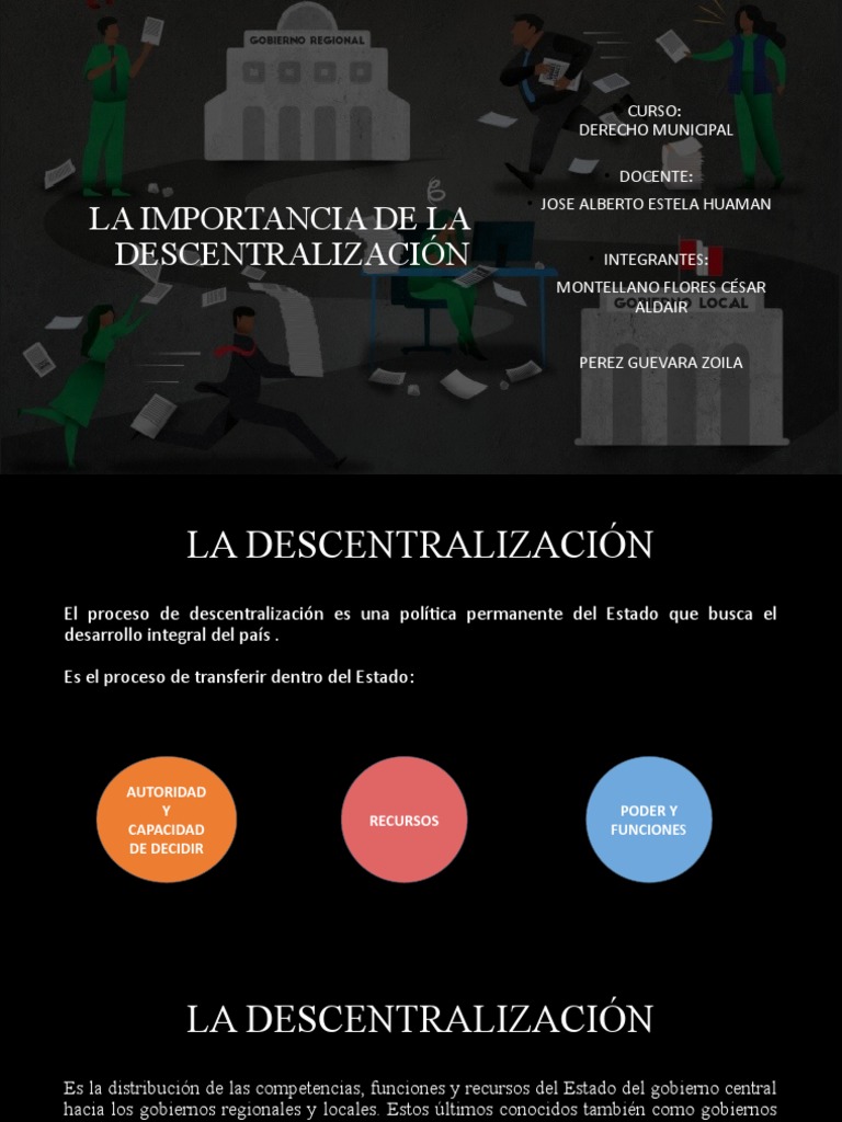 Importancia de La Descentralizacion | PDF | Ciencias sociales