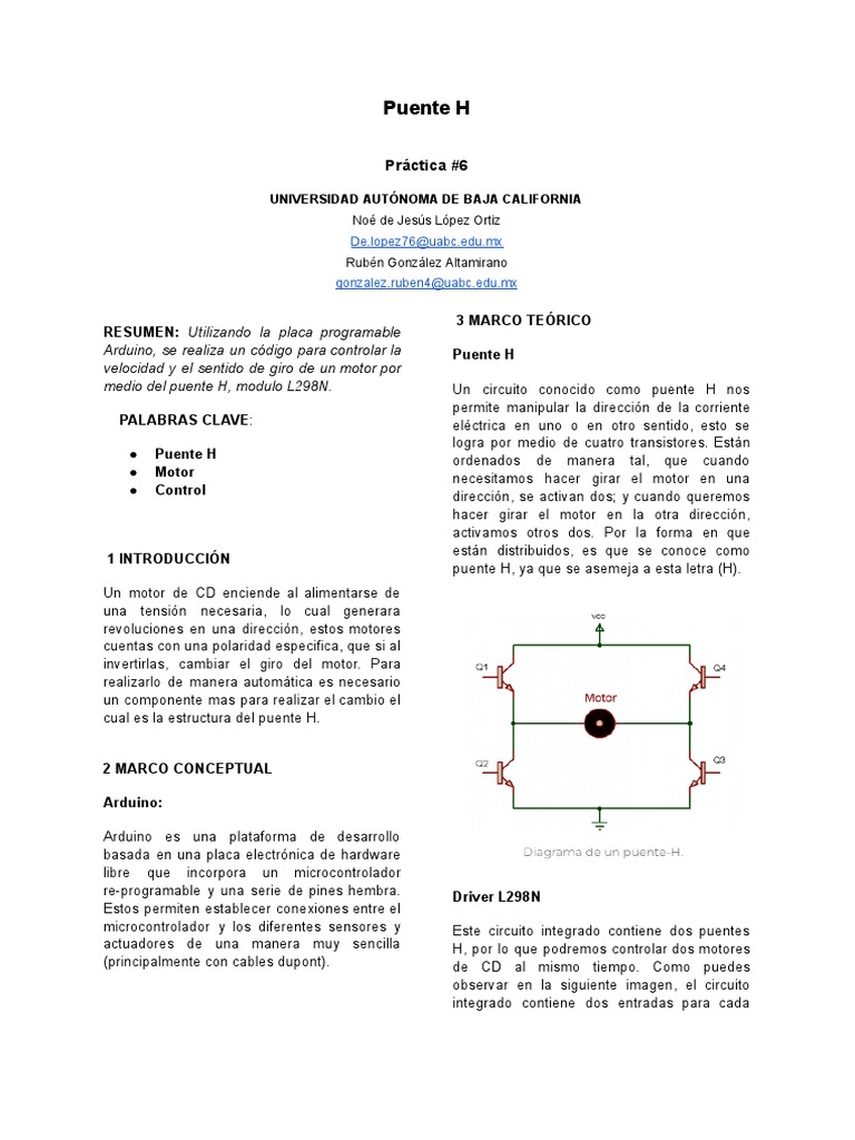 Reporte #6 | PDF | Arduino | Electromagnetismo