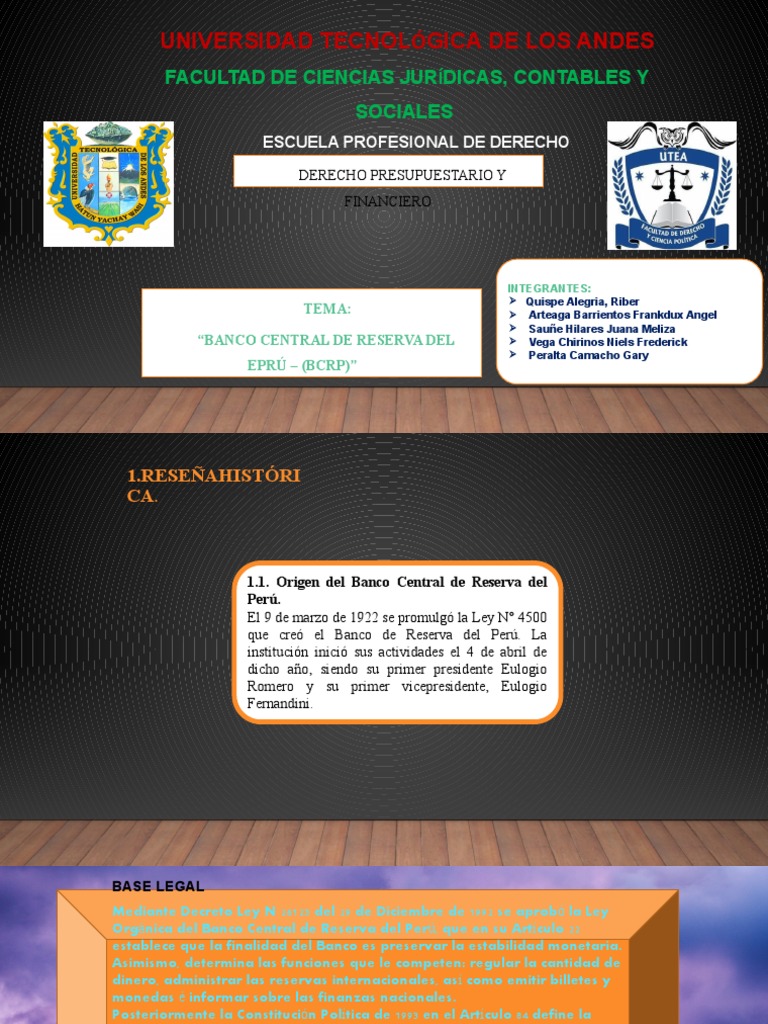 Grupo 2 "Banco Central de Reserva Del Eprú - (BCRP) " | PDF