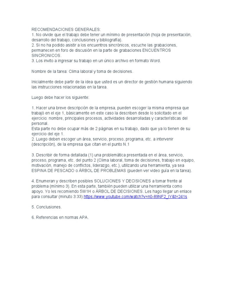 Eje 3 Tarea Gerencial | PDF