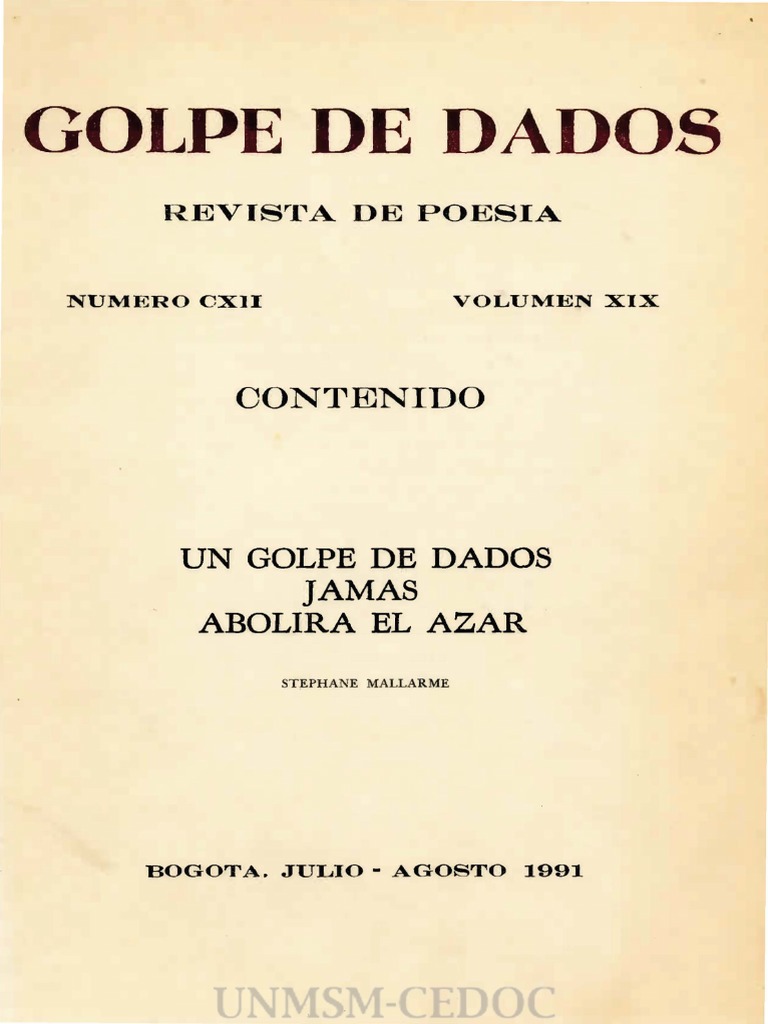 Un Golpe de Dados | PDF