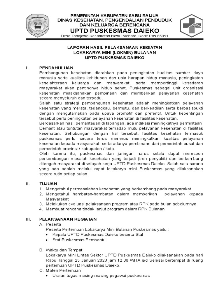 LPT Lokmin Bulanan - 2023 | PDF