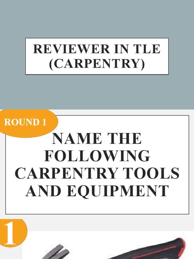 Reviewer in Tle (Carpentry) | PDF