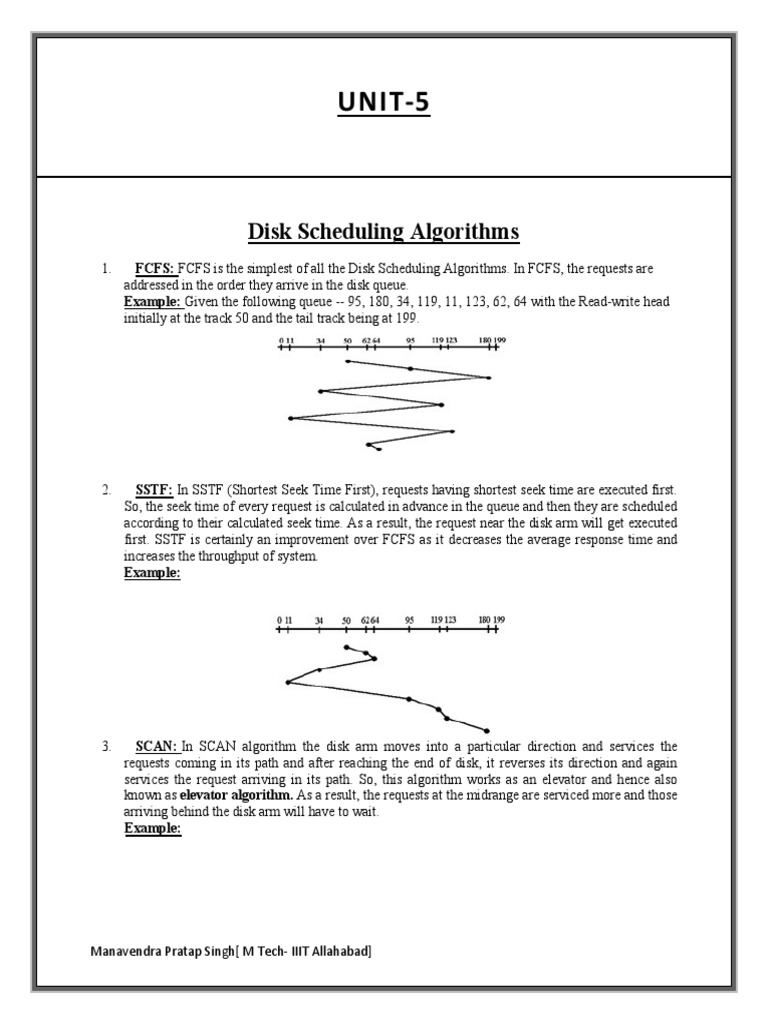 Unit-5-Disk Scheduling File Handling | PDF | Computer File | Computer Data Storage