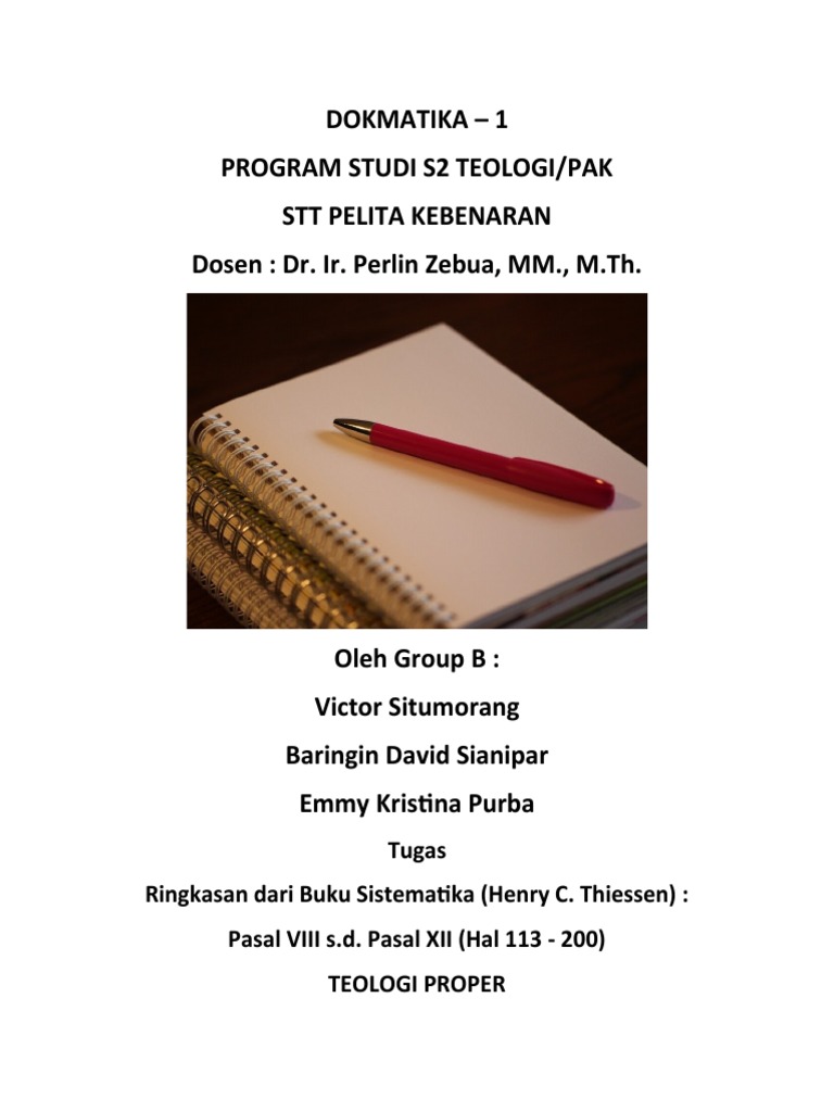 DOKMATIKA GROUP B (2) | PDF