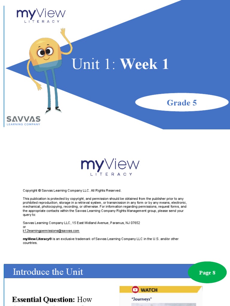 Grade5Unit1Week1 Final | PDF