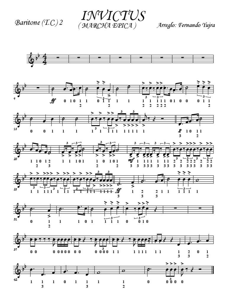 Invictus Mbm 2 0 1 Musx Baritone T C 2 Pdf