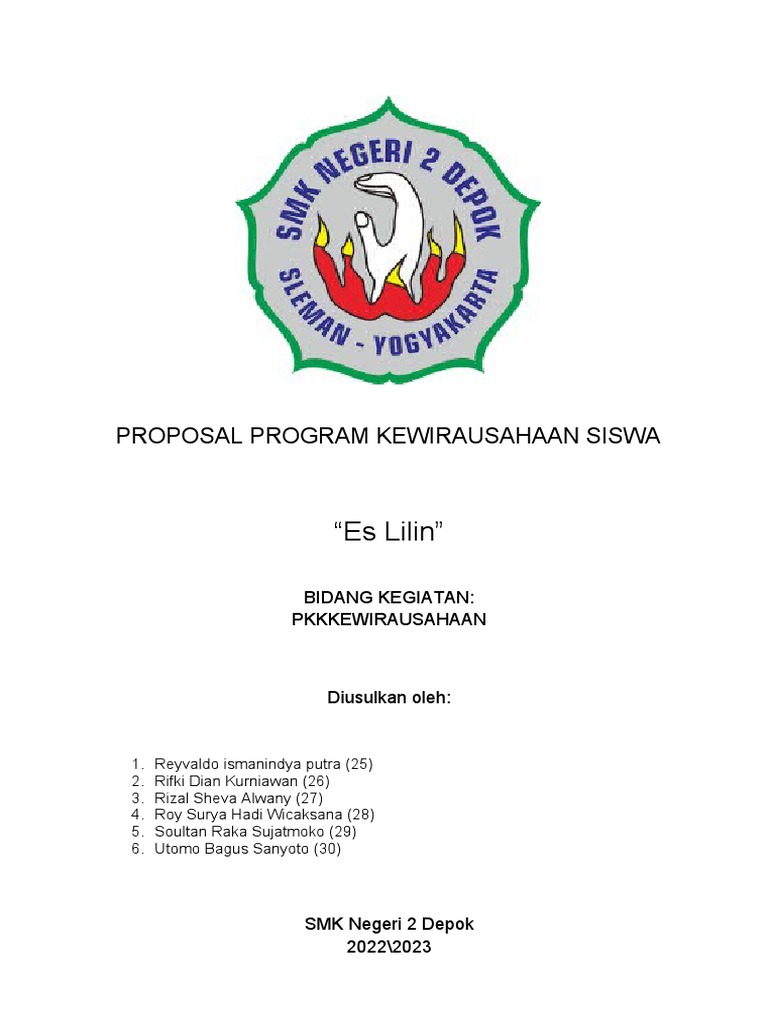 Proposal Es Lilin Kel 6 | PDF