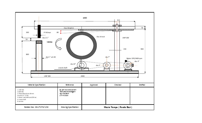 Power Hammer Drawing | PDF