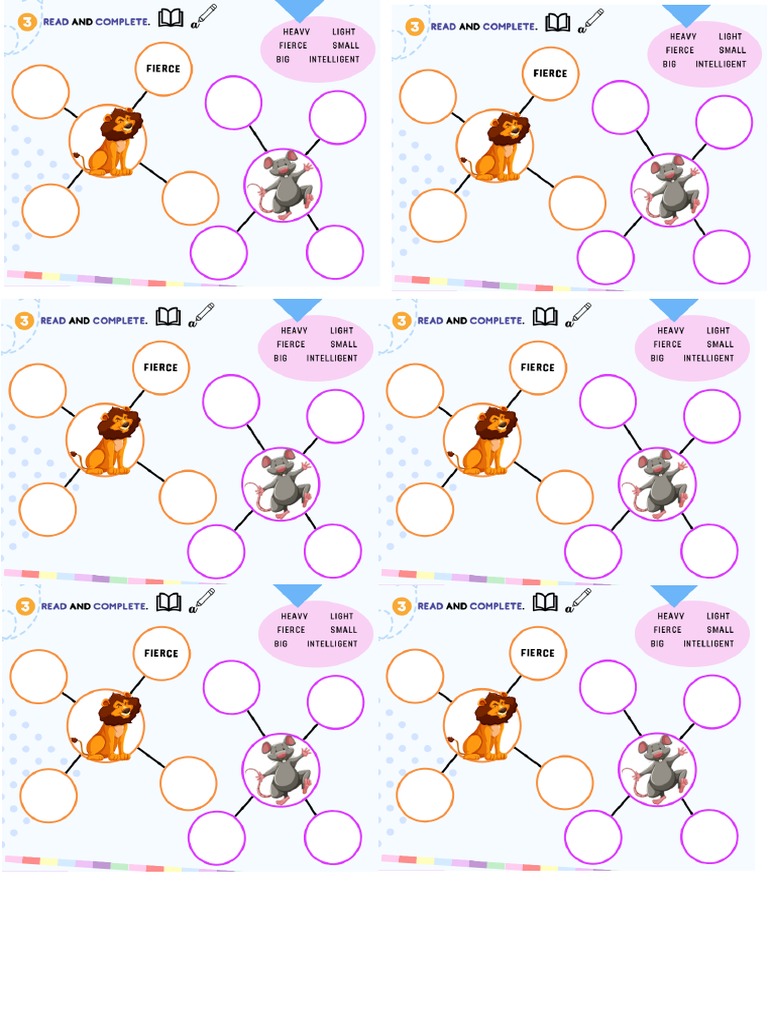 Animals' Adjectives Exercise | PDF