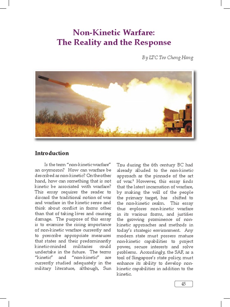 Non-Kinetic Warfare Explained | PDF | Soviet Union | World Politics