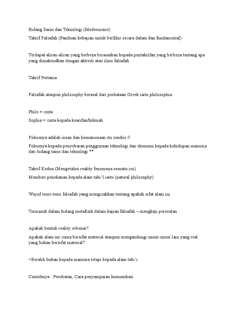 Falsafah | PDF