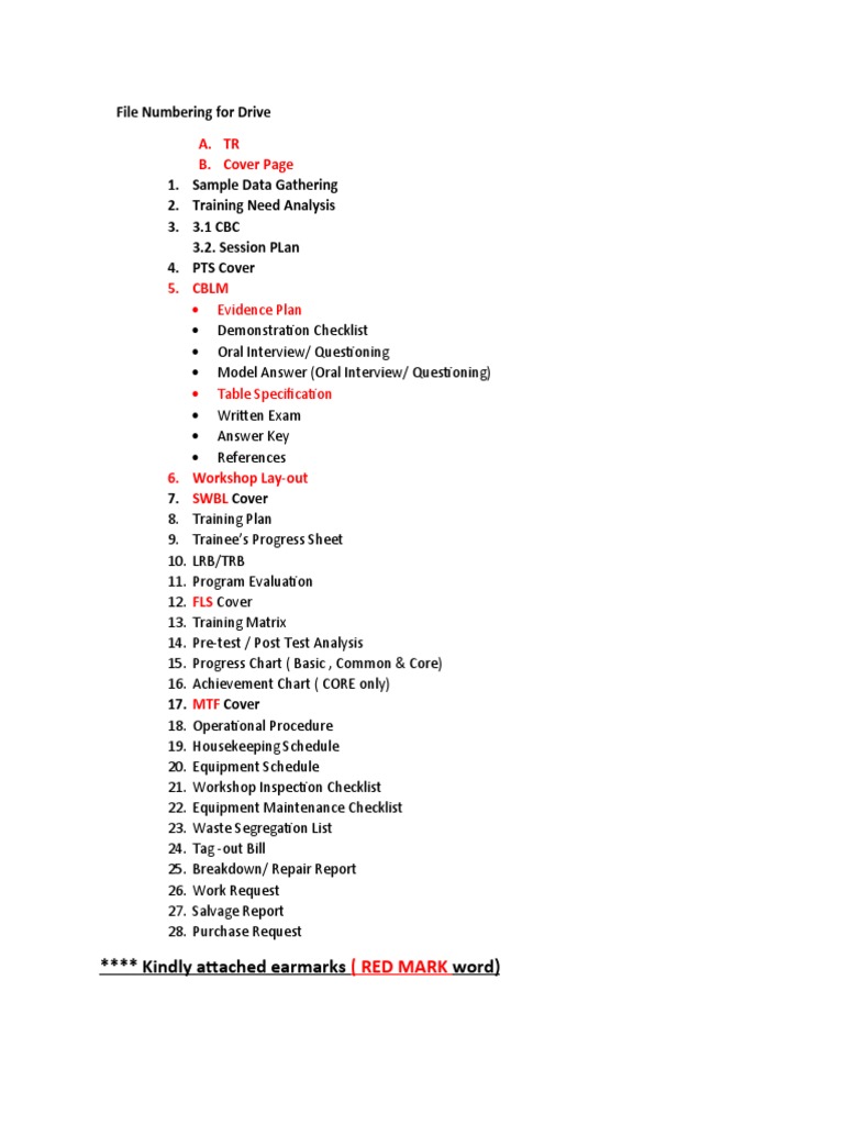 File Numbering Pdf