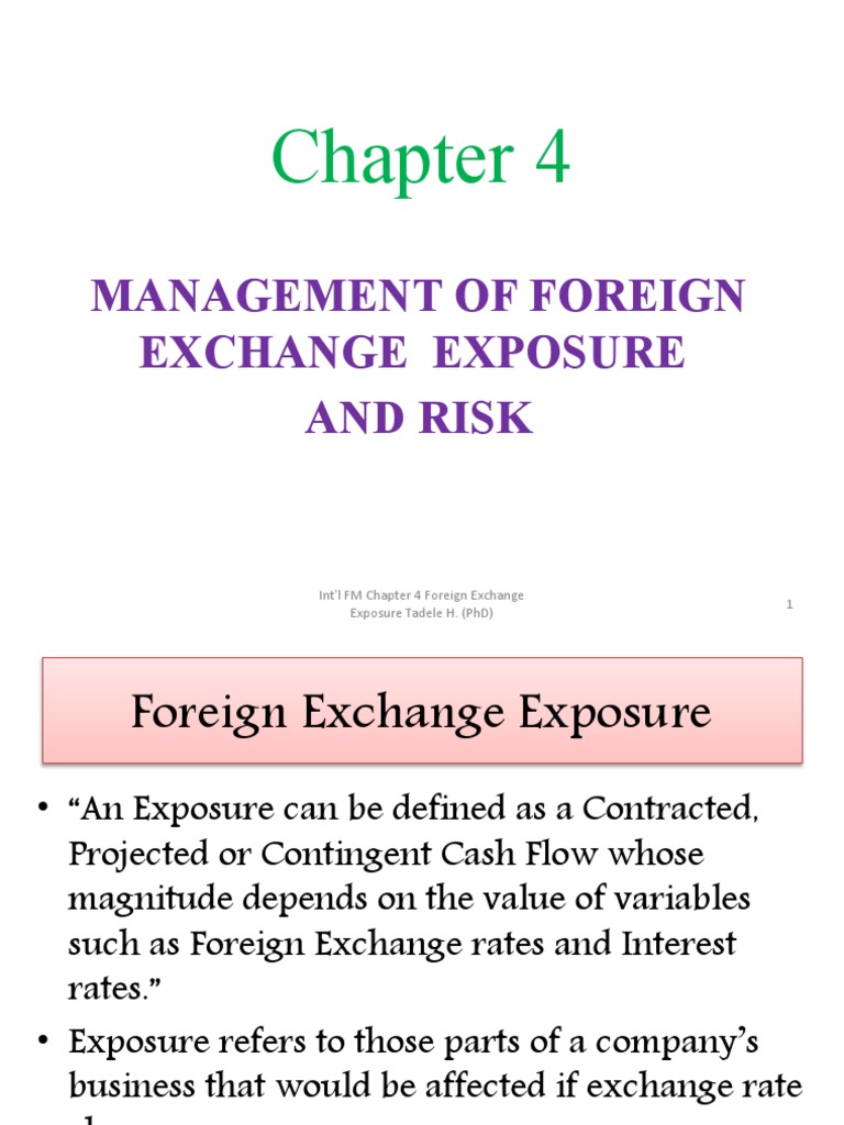 Managing Foreign Exchange Exposure | PDF | Law