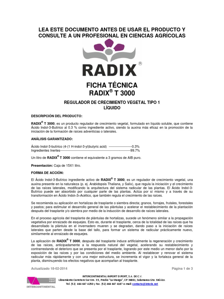 Radix 3000 | PDF