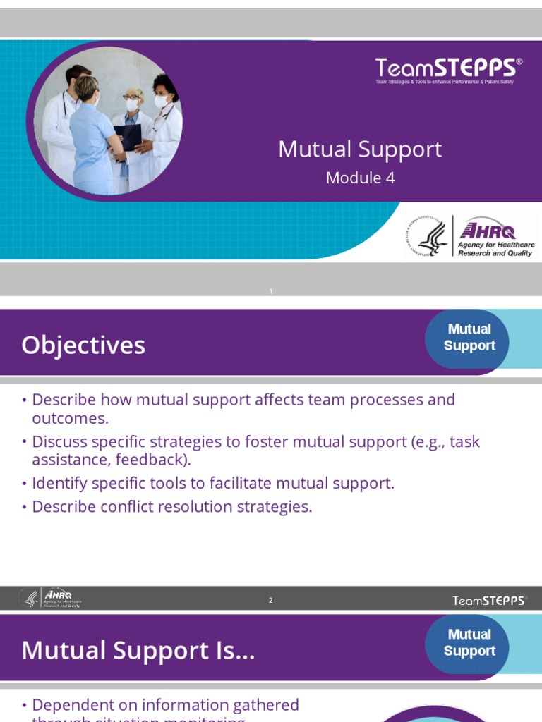 Teamstepps Module 4 Slides | PDF | Patient Safety | Nursing