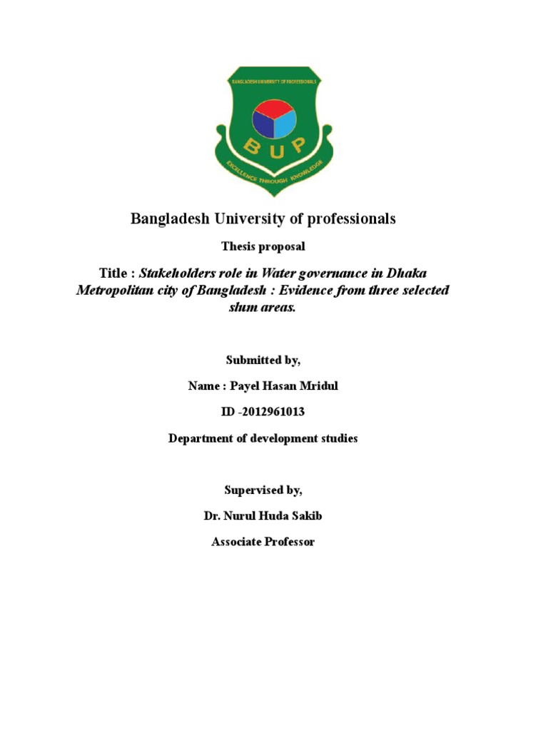 Thesis Proposal Final 1 | PDF