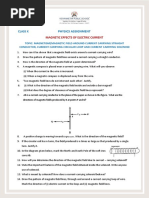 Assertion and Reason Questions For Class 10 Science Chapter 13 Magnetic ...