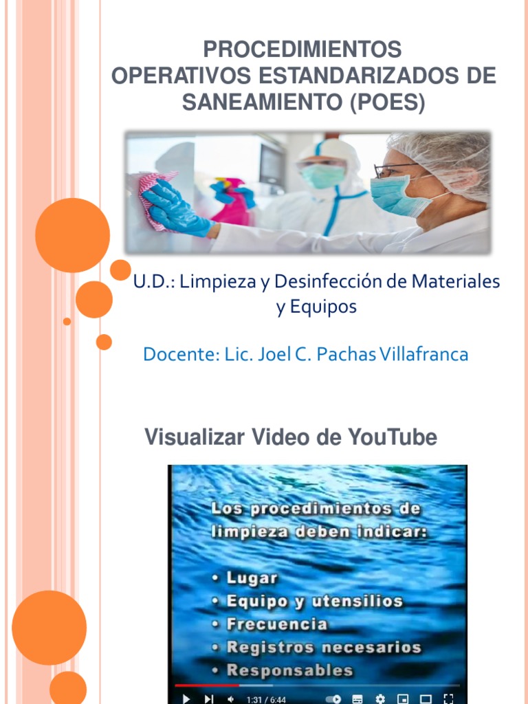 Poes y Manual Poes | PDF | Agua | Saneamiento
