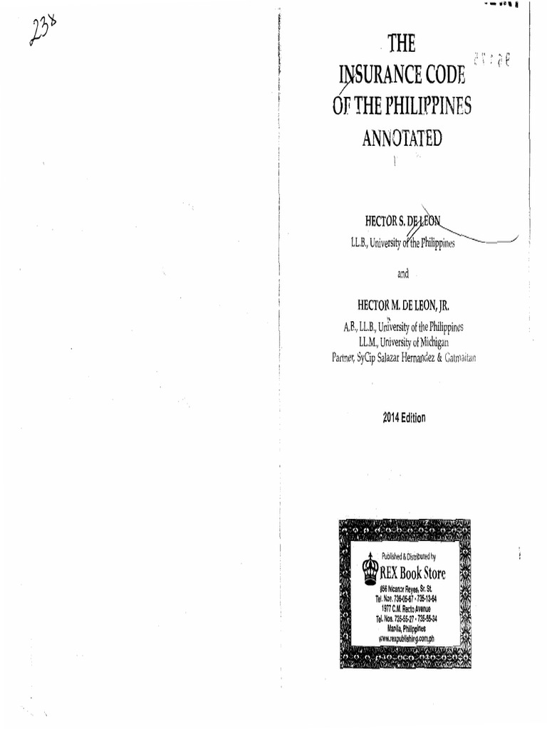 De Leon Insurance Code of The Philippines | PDF
